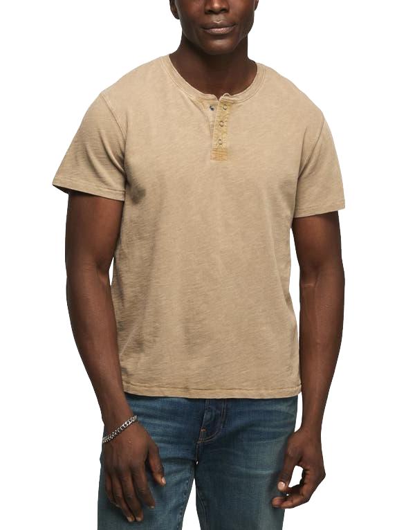 LUCKY BRAND weekend slub cotton henley